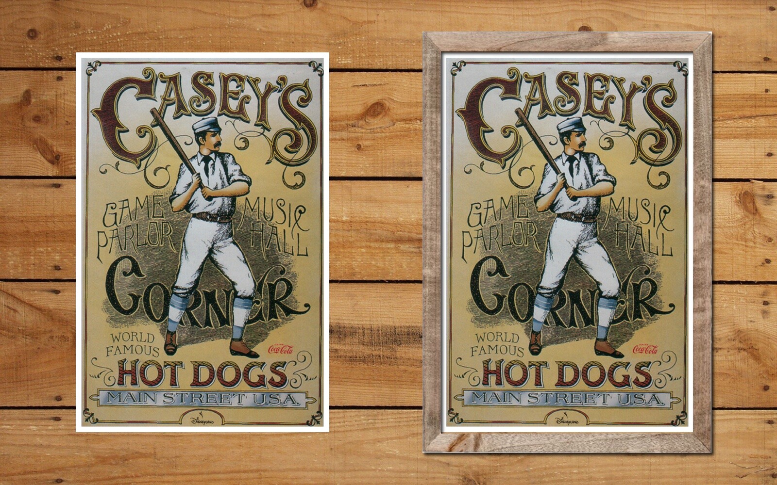 DISNEYLAND CASEY'S CORNER - COLLECTOR POSTER - BUY ANY 2 GET ANY 1 FREE ...