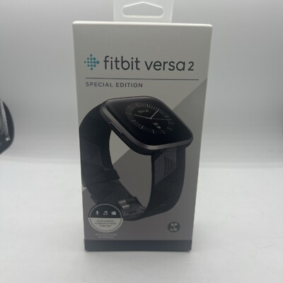 Fitbit Versa 2 Special Edition Activity Tracker - Smoke Woven/Mist Gray ...