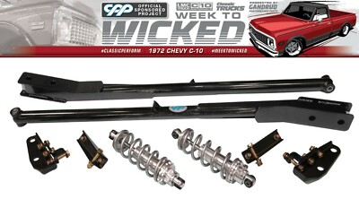 1963-72 Chevy C10 Truck CPP Rear Coilover Tubular Trailing Arm ...