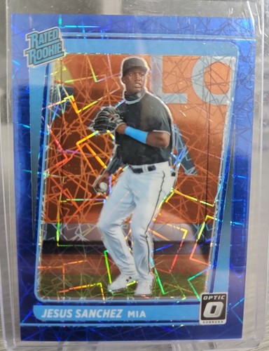 2021 Panini Donruss Optic - Rated Rookie Blue Velocity Prizm #86 Jesus ...