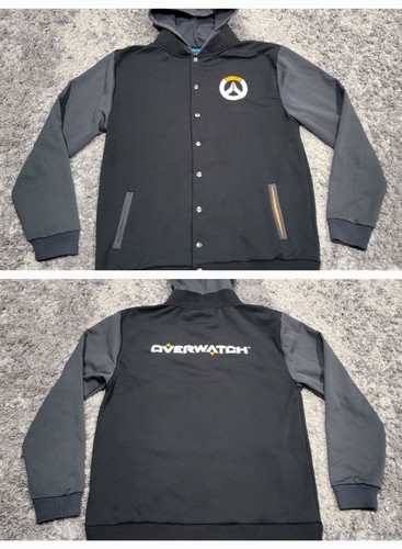 Men's Blizzard Overwatch Gaming Snap Button Varsity Jacket Hoodie ...