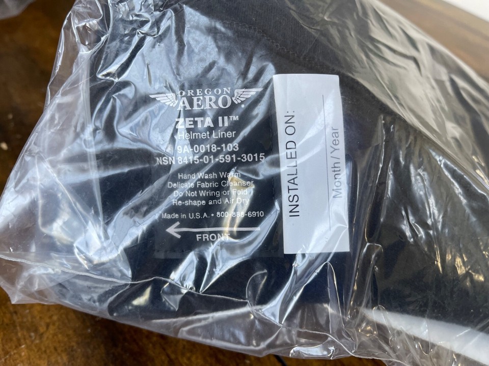 NEW ZETA II OREGON AERO HGU-GENTEX 56/P HGU56 PILOT FLIGHT HELMET LINER ...