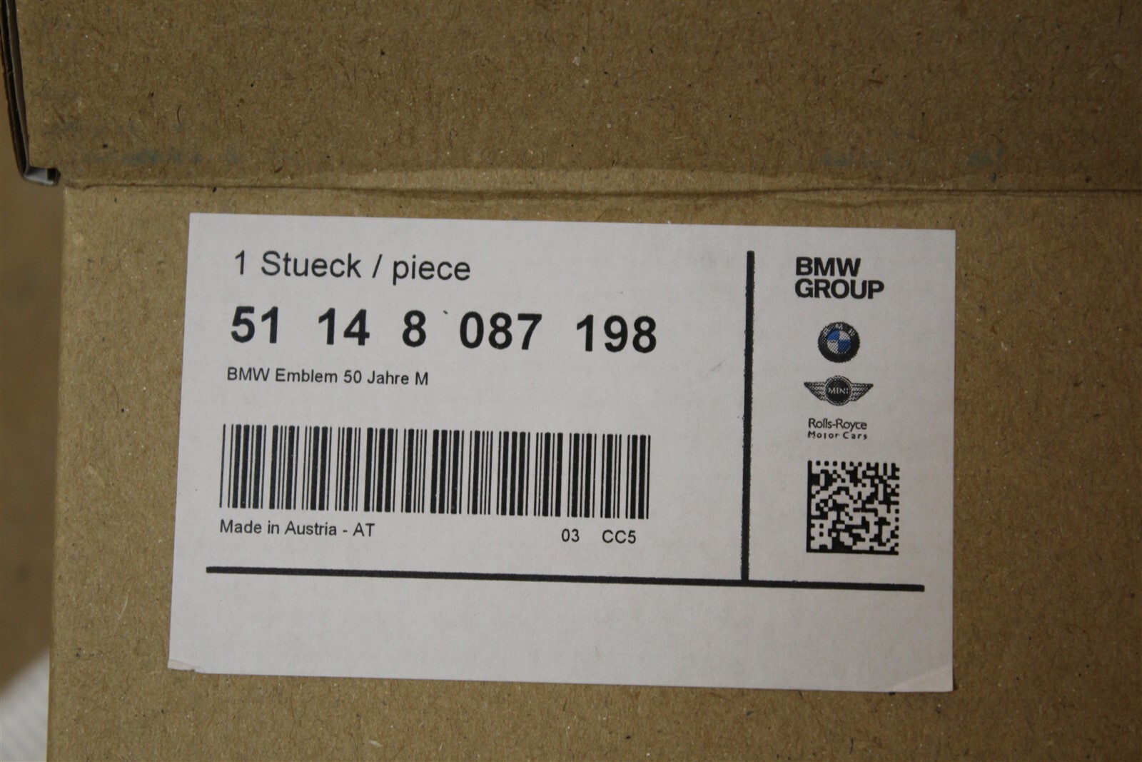 51148087198 Emblem New genuine BMW part | eBay UK