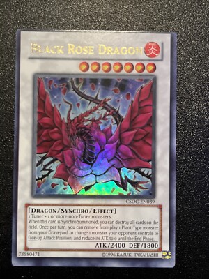 Yugioh Misprint Black rose Dragon Csoc-en039 Miscut - nm | eBay