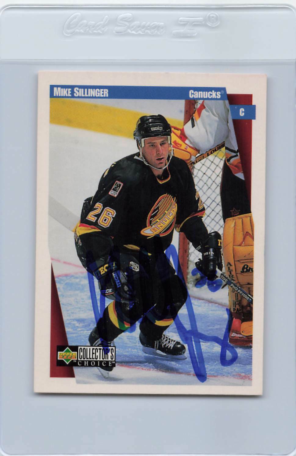 1997/98 Collector's Choice #260 Mike Sillinger Canucks Signed Auto ...