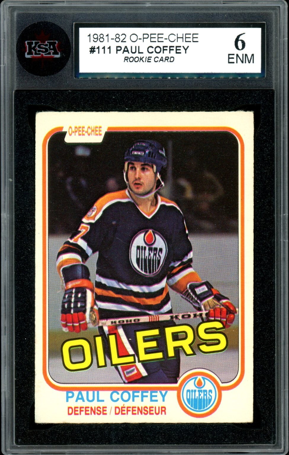1981-82 O-Pee-Chee OPC #111 PAUL COFFEY Rookie KSA 6 EX-NM Edmonton ...