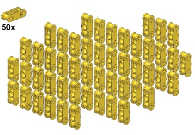 LEGO® - Technic Small Parts - Connectors - 32184-03 - Verbinder lang ...