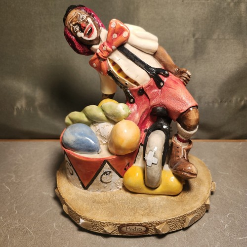 "Pedro" Peter Tomlins Black Clown Naturecraft Music Box Sculpture 1983 ...