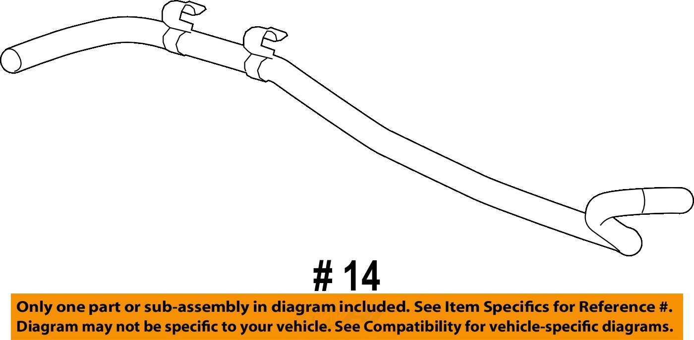 GM OEM Radiator-Overflow Hose 22875329 | eBay