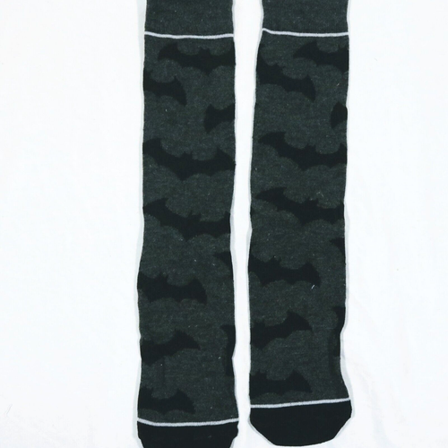 Novelty Batman Socks Black with Grey Bats and Stripe | eBay