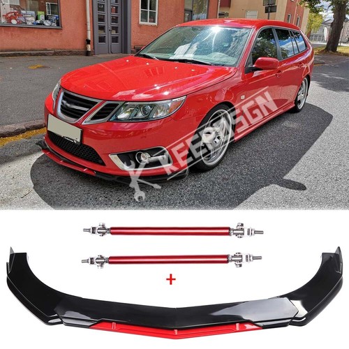For Saab 9-3 1999-2011 Front Bumper Lip Spoiler Splitter Body Kit ...