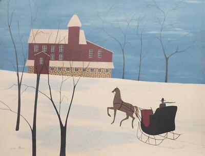 Nancy Lubeck, Winter Recess, Screenprint, signed and numbered in pencil ...