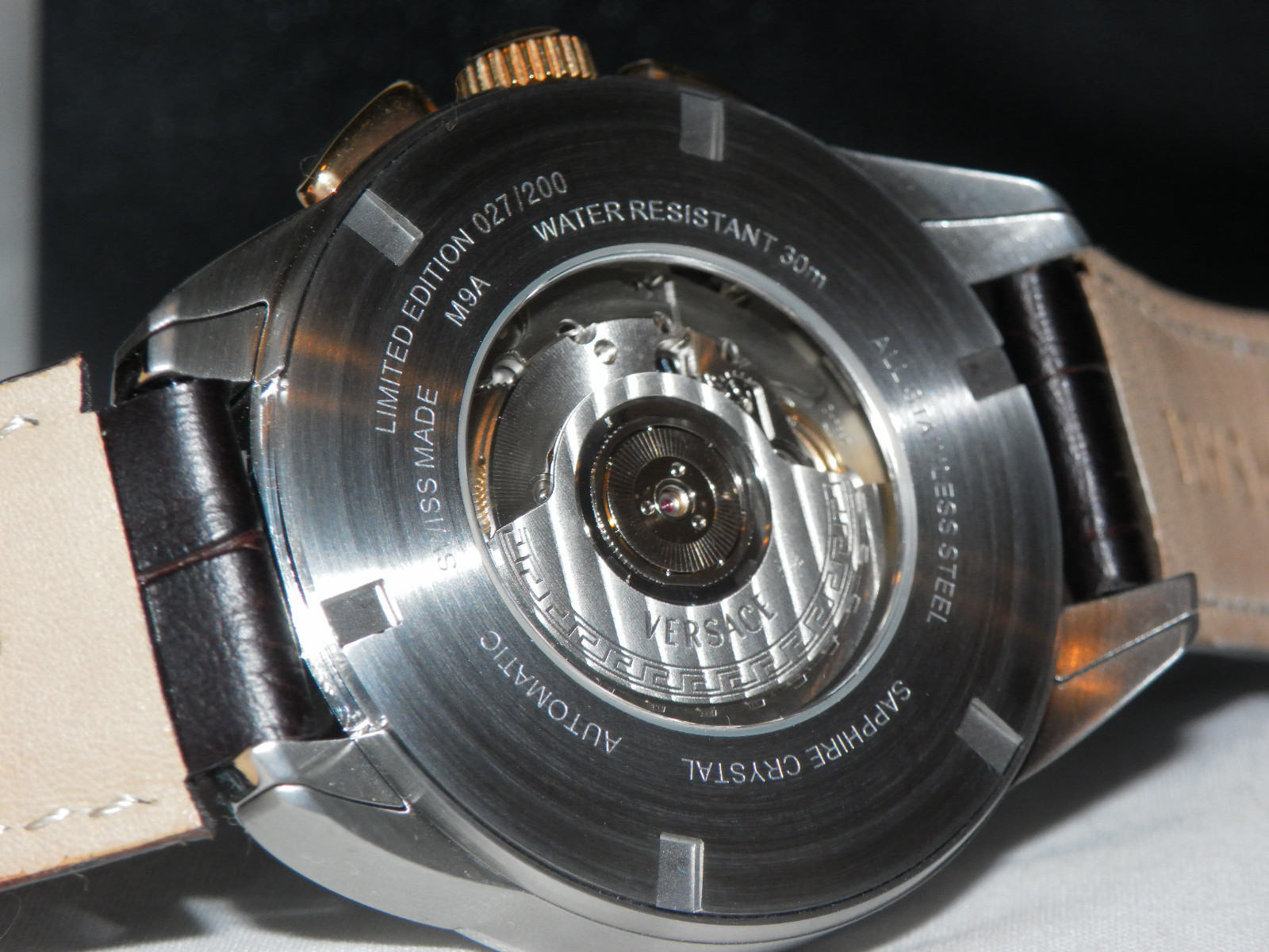 VERSACE CHARACTER M9A99D002S497 LIMITED EDITION 027/200 LEATHER ...