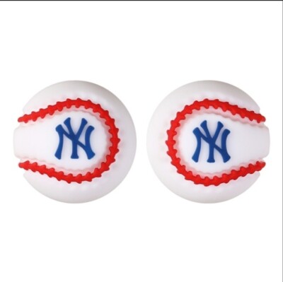 5 pc. YANKEES baseball New York Silicone Focal Bead Beadable 3D 20mm | eBay