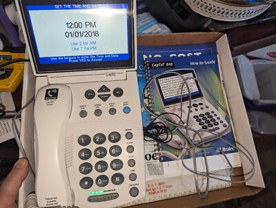 CapTel 840i Impaired Amplified Closed Captioned Telephone With Power ...