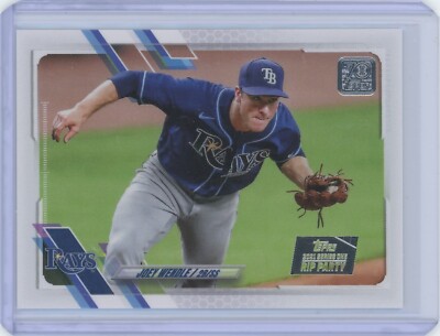 2021 Topps Series One Rip Party Joey Wendle #296 02/10 | eBay