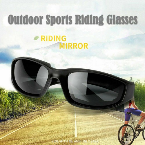 Motorcycle Riding Glasses Gray Lens Sunglasses Wind Resistant Cycling ...