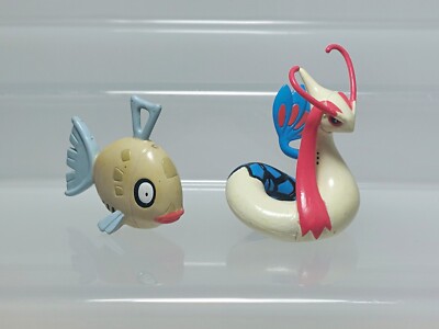Feebas Pokemon Banpresto Keychain & Milotic Tomy Figure 2004 Japan 1.2 ...