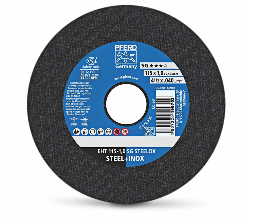 PFERD 61340412 115x1.0x22.2mm INOX A60 Cutting Discs pk200 | eBay Australia