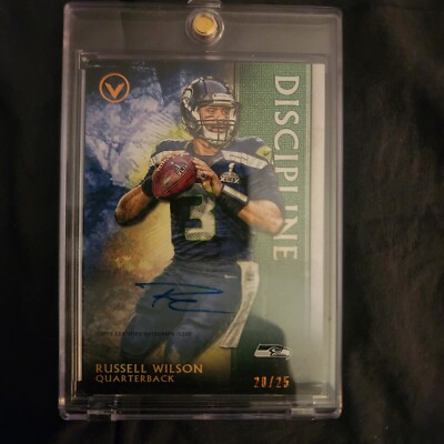 Topps Valor Russell Wilson Autograph Seahawks Broncos 20/25 Discipline ...