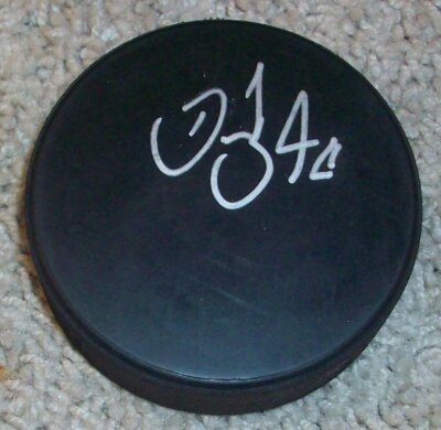 DANIEL SEDIN VANCOUVER CANUCKS TEAM SWEDEN SIGNED AUTOGRAPH PUCK D w ...