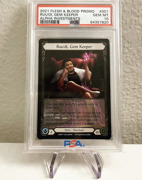 Flesh And Blood Promo LSS001-P PSA 10 Ruu'di, Gem Keeper Rudy Alpha ...