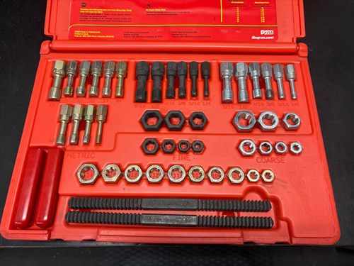 Snap On Tools RTD48 48 pc Fractional and Metric Rethreading Set ...