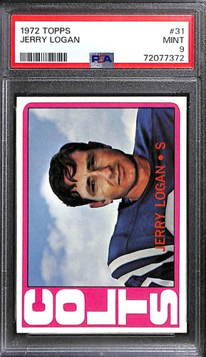 1972 Topps #31 Jerry Logan PSA 9 Mint 72077372 | eBay.de