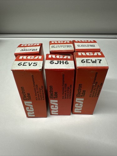 0B2 -- RCA Brand - AUDIO GUITAR AMPLIFIER HAM RADIO TV tube -- lot of 6 ...