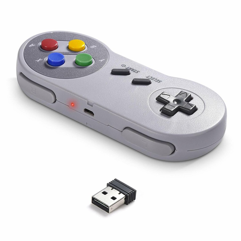 Wired/ Wireless SNES USB Controller For Windows 7 810 PC MAC Linux ...