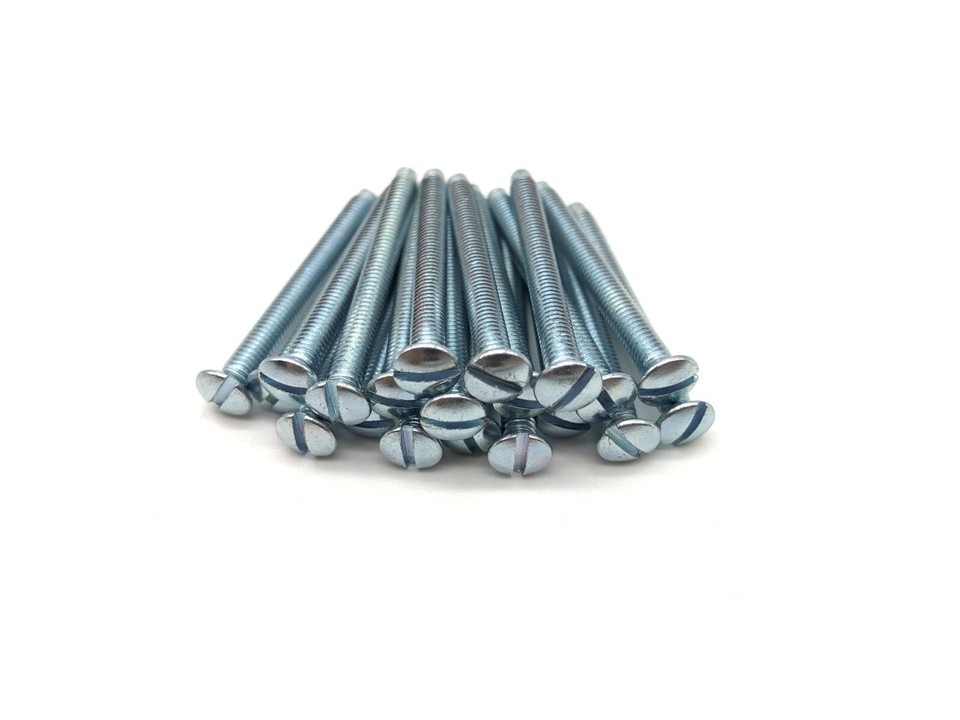 ELECTRICAL SOCKET SCREWS M3.5 25 35 40 50 75 100MM LONG SWITCH PLUG ...