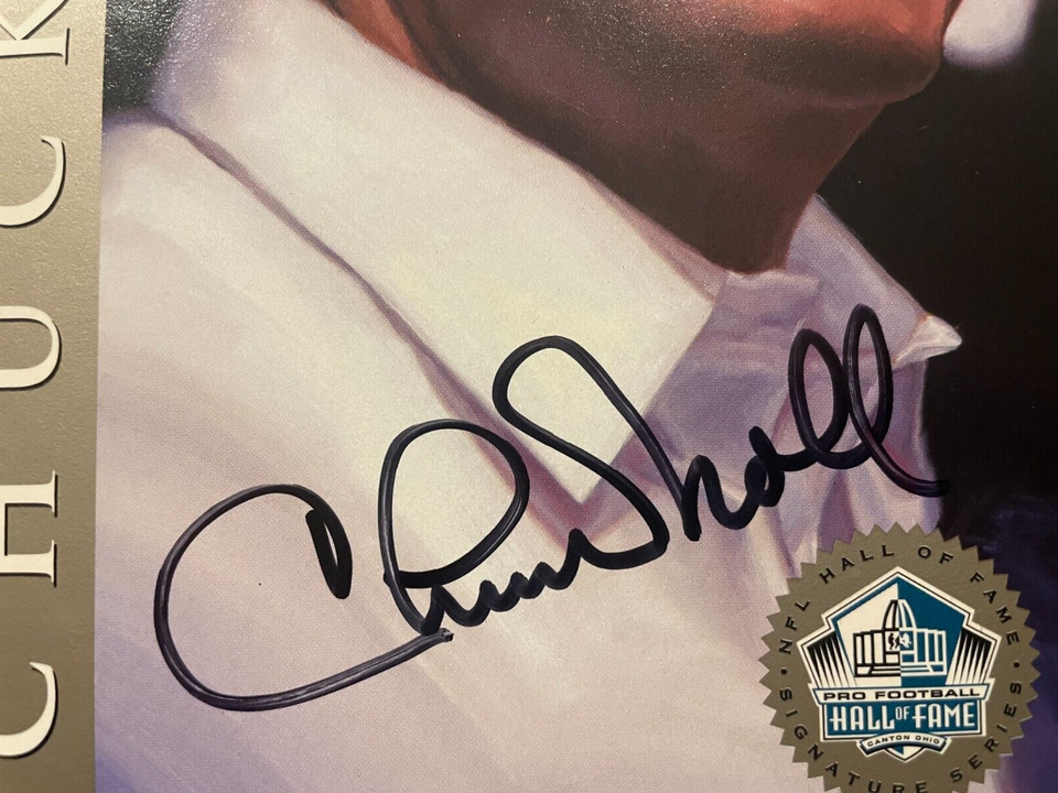 Chuck Noll Signed 1998 Hall of Fame Platinum Signature Series #2264/ ...