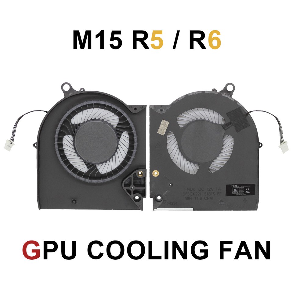 1 Pair OEM CPU + GPU Cooling Fan For DELL Alienware M15 M17 R3 R4 R5 R6 ...