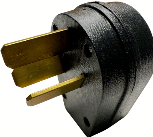 Cooper S40 Black 3-, 3-W Universal Angle Plug 50A, 125/250V **Free ...