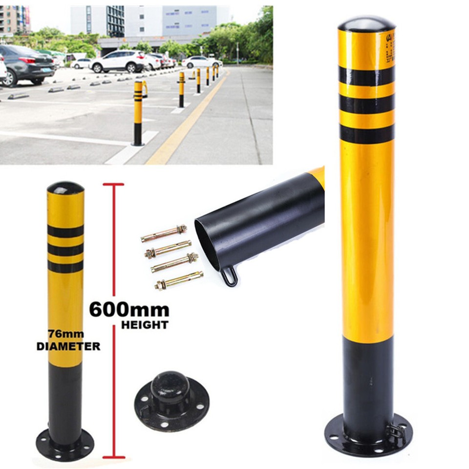 Lockable Parking Barrier Garage Anti-Parking Bollard Security Driveway ...