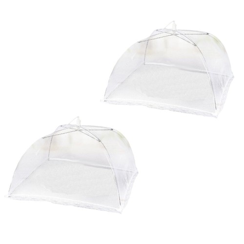 1/2x Net Mesh Umbrella Food Cover Foldable Collapsible 45cm Lace Insect ...