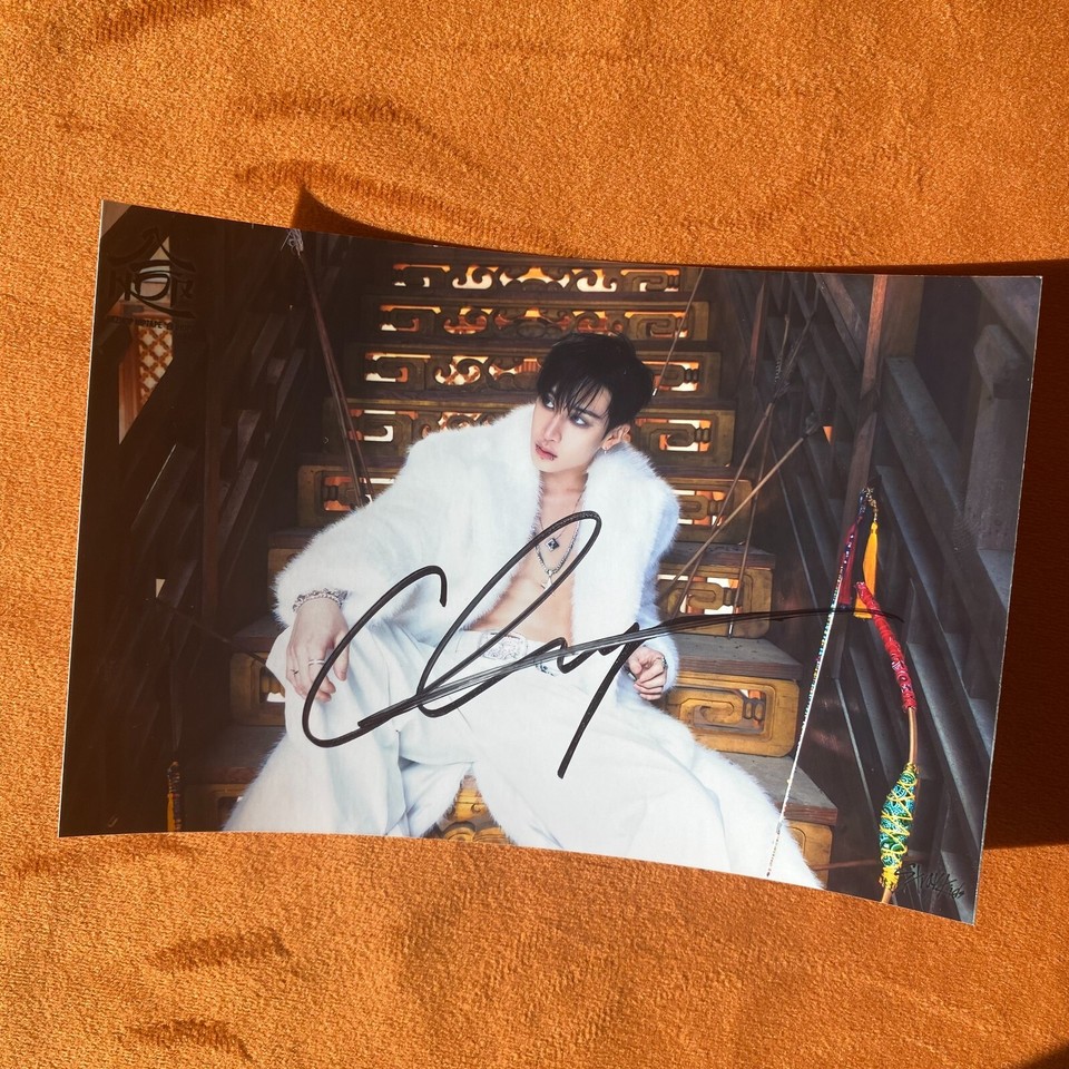 STRAY KIDS 合 HOP WALKING ON WATER AUTOGRAPHED SIGNED PHOTO 4*6 K-POP ...