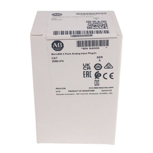 Original 2080-IF4/A Micro800 4 Point Analog Input Plug-in Module ...