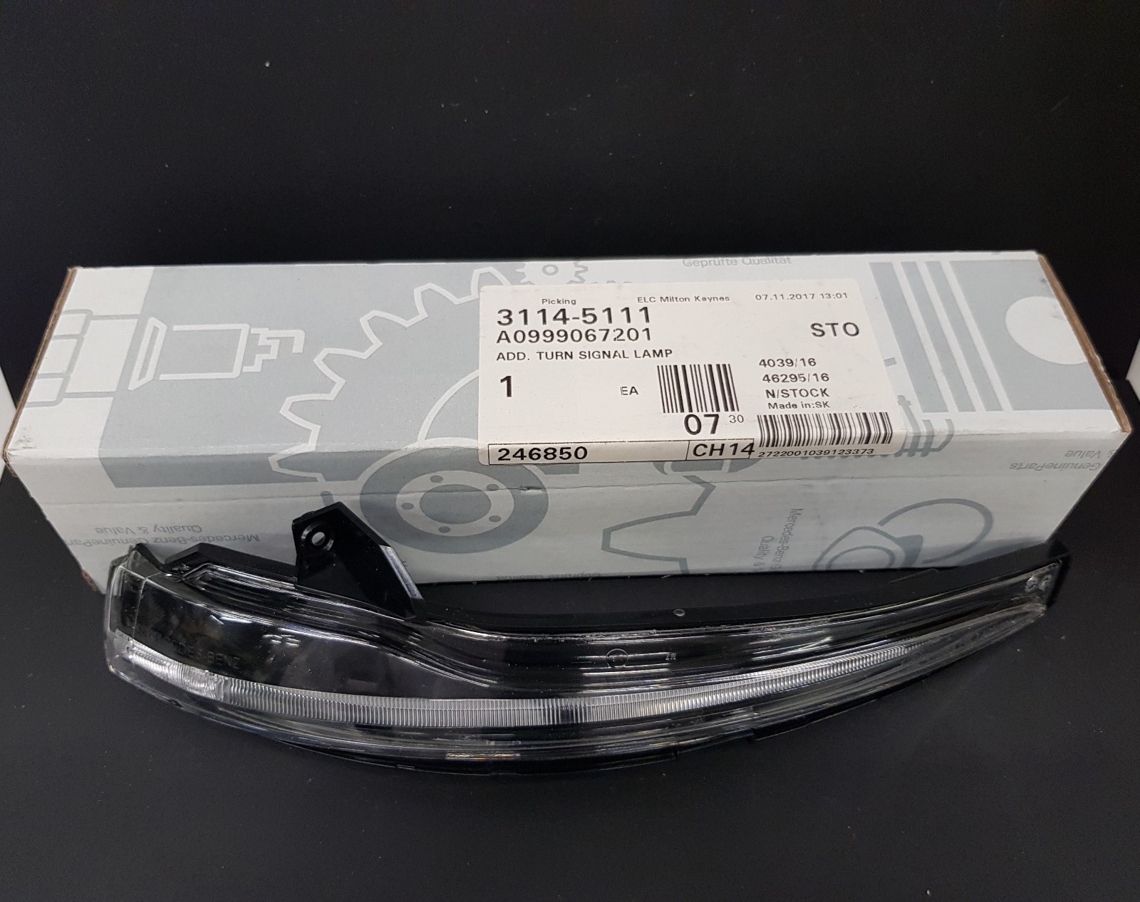 Mercedes-Benz C-Class 205 GLC-Class 253 Drivers mirror indicator ...