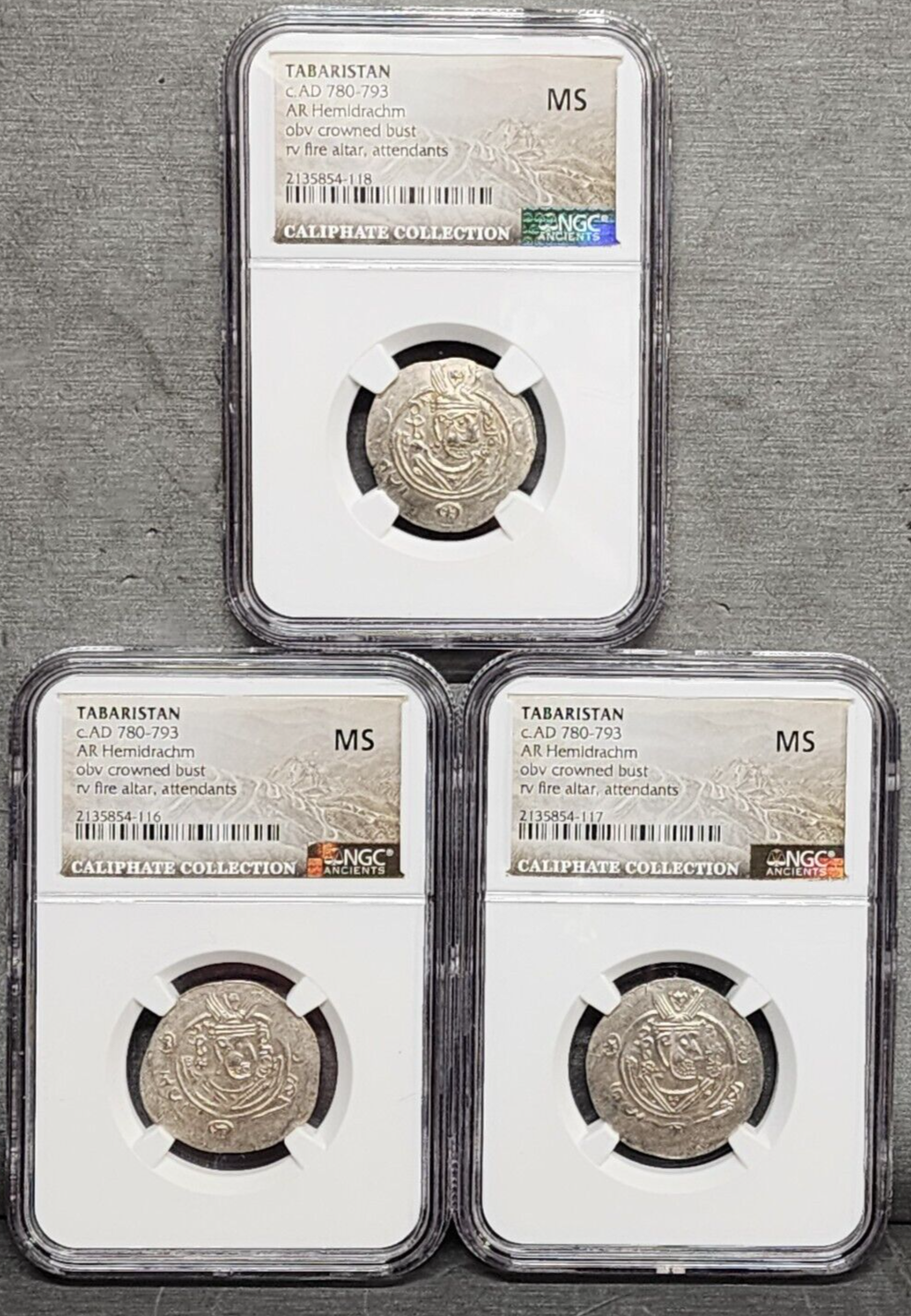 (1) 780-793 AD Tabaristan AR Hemidrachm NGC MS (637) | eBay