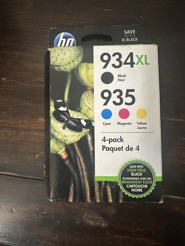 New Genuine HP 934XL 935 Black Color 4PK Ink Cartridges OfficeJet Pro ...