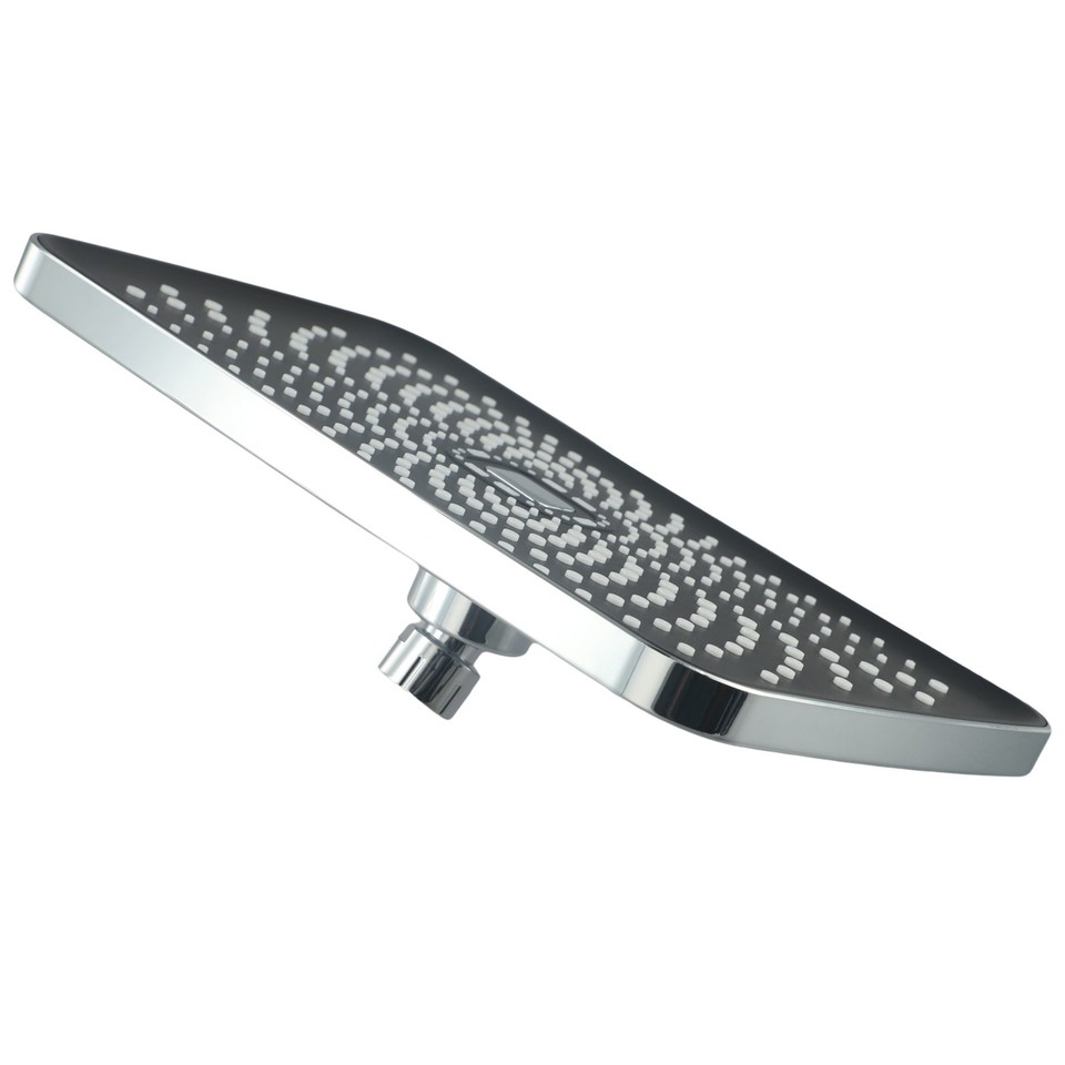 Modernize Your Bathroom with a Black Chrome Finish Ceiling Shower Head ...