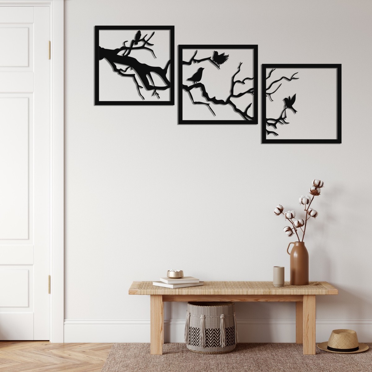 Wall Decor Using Tree Branches