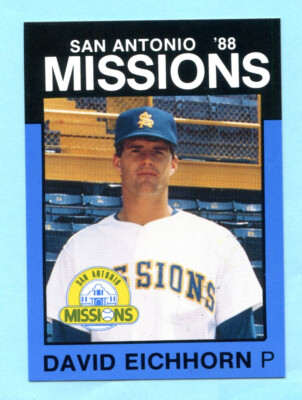1988 Best Cards - Minor League -San Antonio Missions -David Eichhorn - Box 218 | eBay