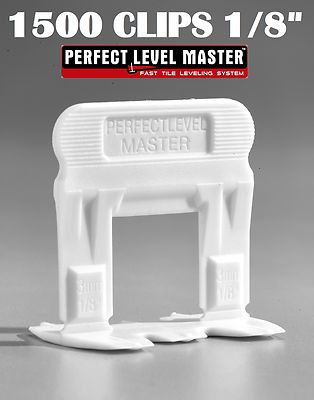 1/8" T-Lock 1500 Clips - Perfect Level Master - Tile Leveling System ...