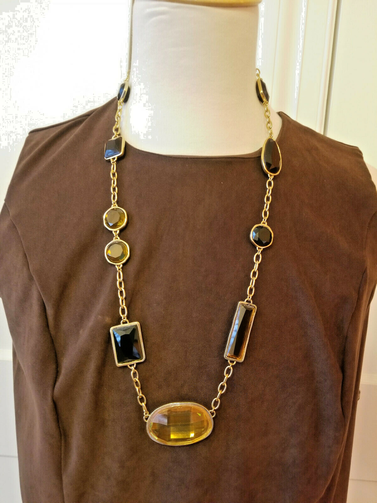 Big Chunky Modern 36” 10 Station Dark & Light Brown G… - Gem