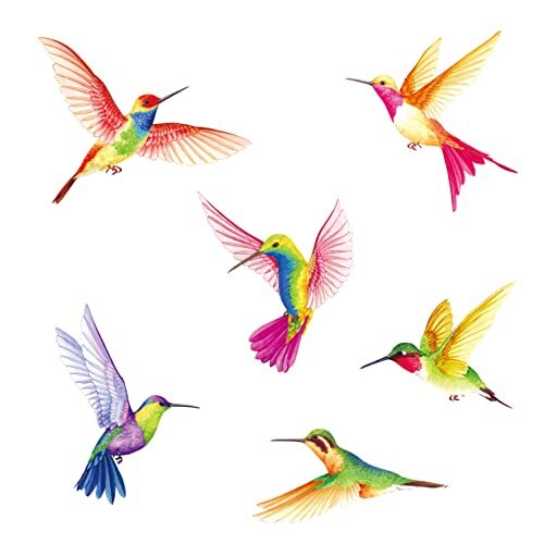 BA-4002 Hummingbirds Wall Stickers Decals Kids Peel and Stick Removable ...