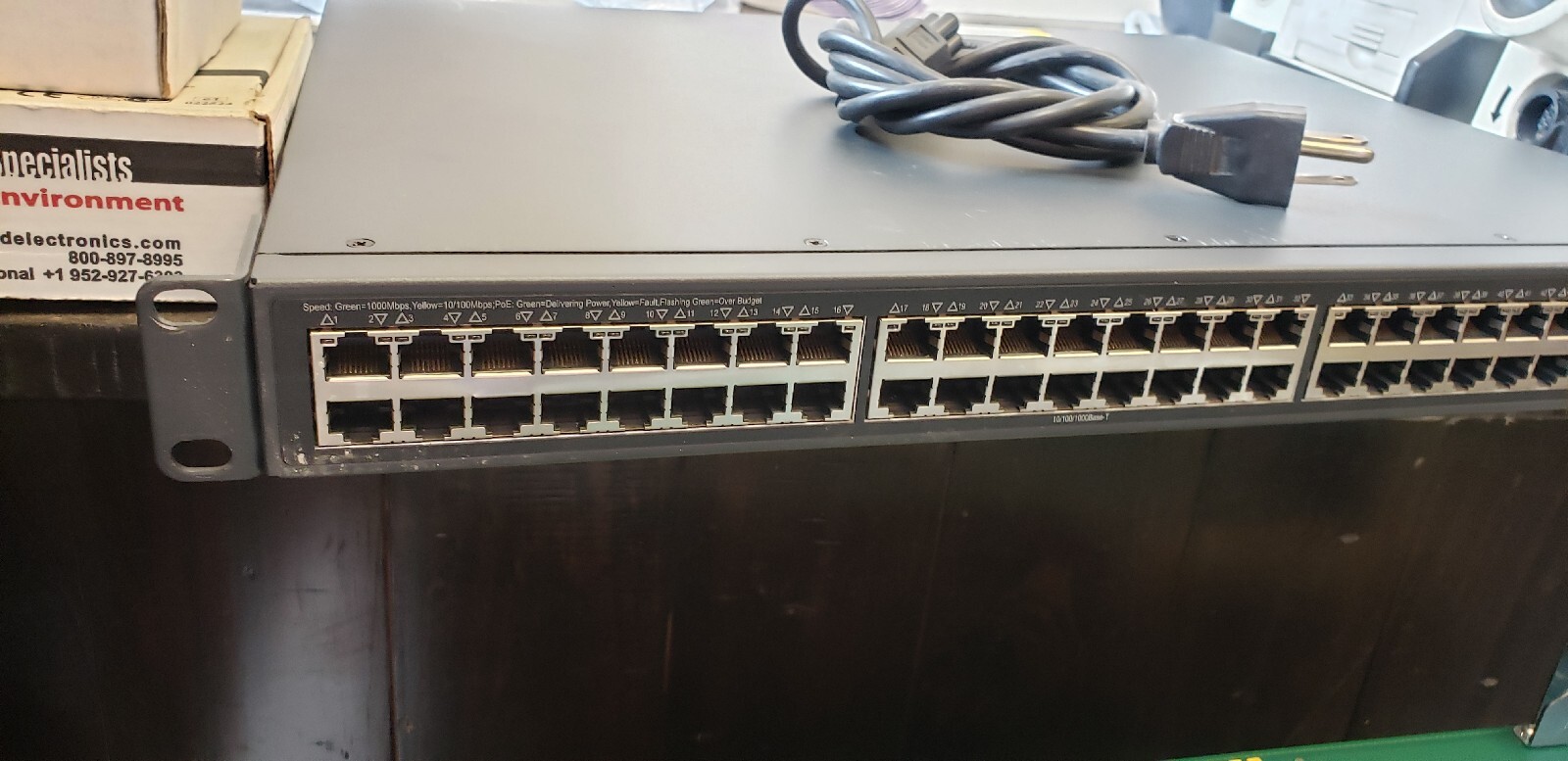 HP JG937A HPE FlexNetwork 5130-48G-PoE+-4SFP+ (370W) EI Switch WITH ...