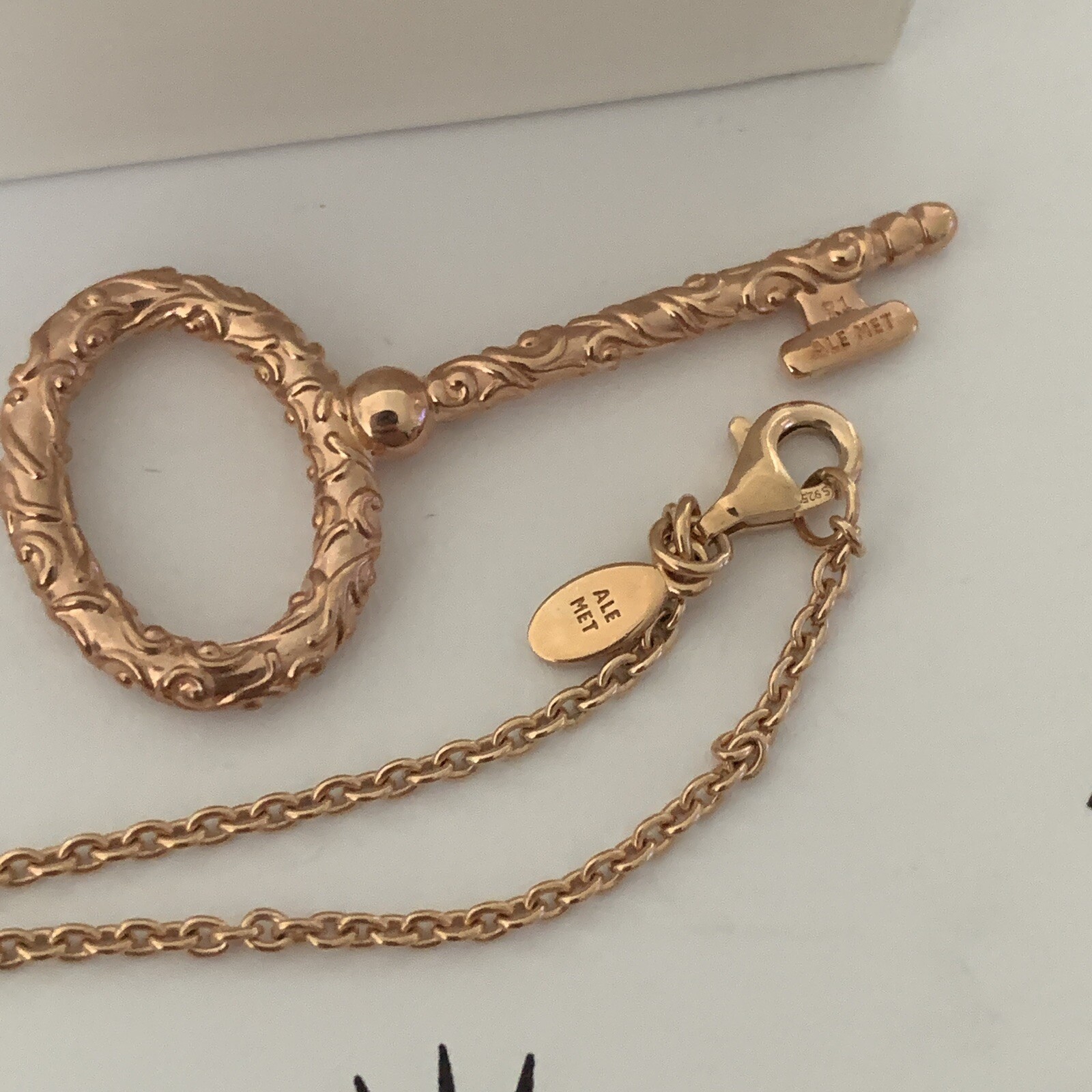 Pandora Rose Regal Key Necklace | eBay