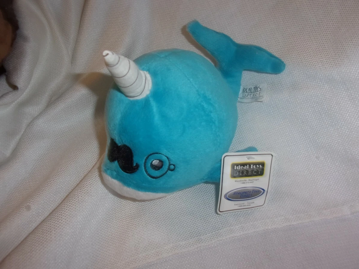 Narwhal Stuffed Animal With Mustache